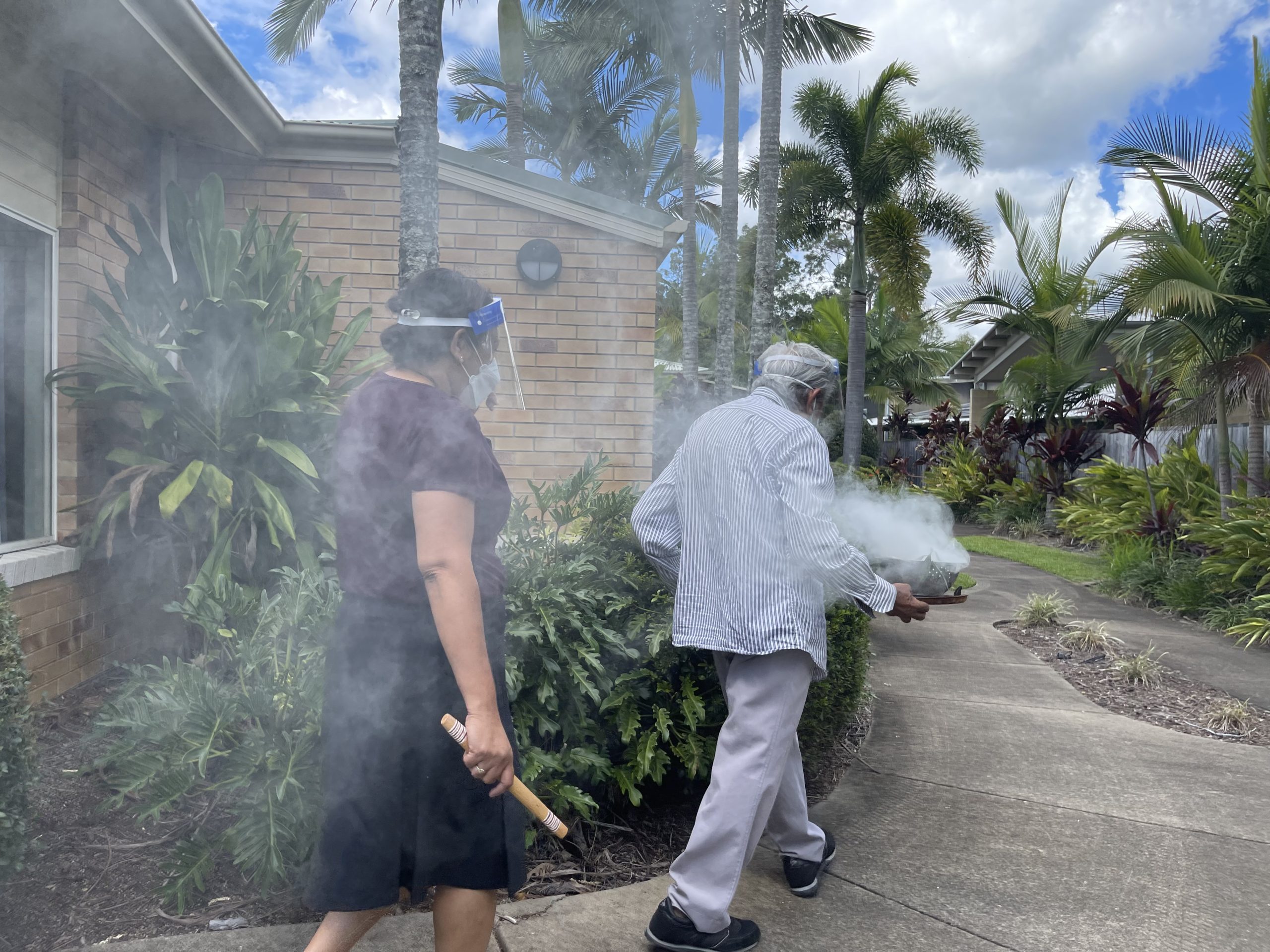 Smoking Ceremony at Regis Greenbank – Regis Aged Care