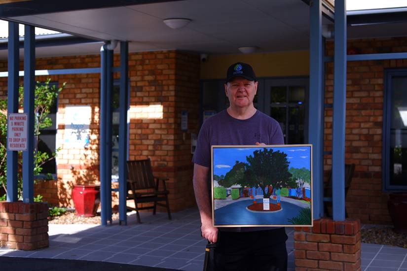 Regis Sippy Downs' resident artist – Regis Aged Care